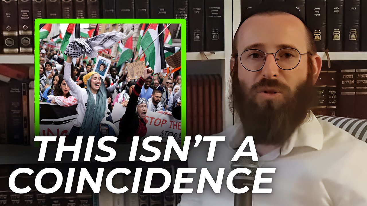 Rabbi Sees Something In Jew-Hating Protests NO One Else Sees - YouTube