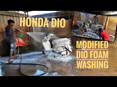 Foam Wash for Dio Scooty | Honda Scooty Washing | telugu scooty vlogs ...