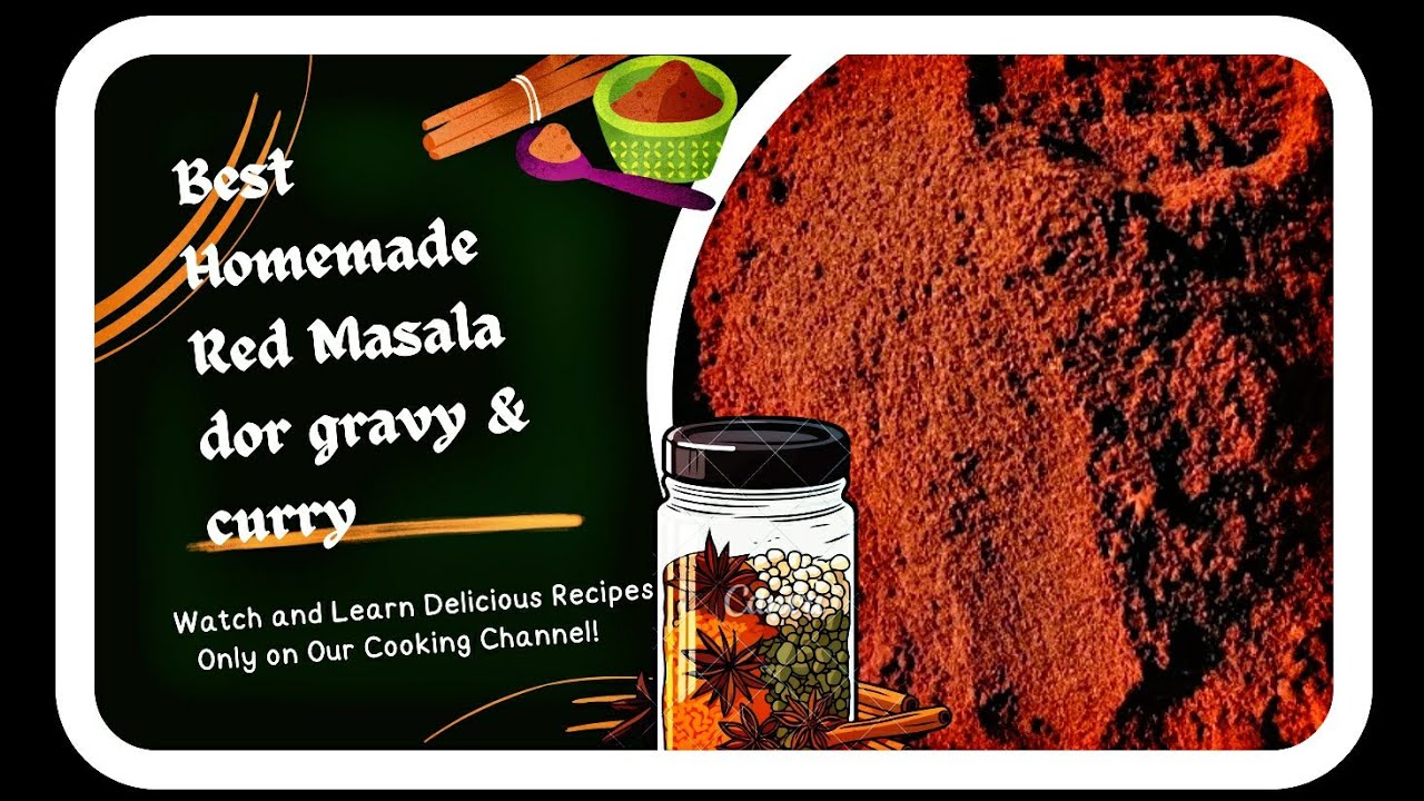 Best Homemade Red Masala For Gravy & curry| लाल (गोडा) मसाला मिसळ, उसळ ...