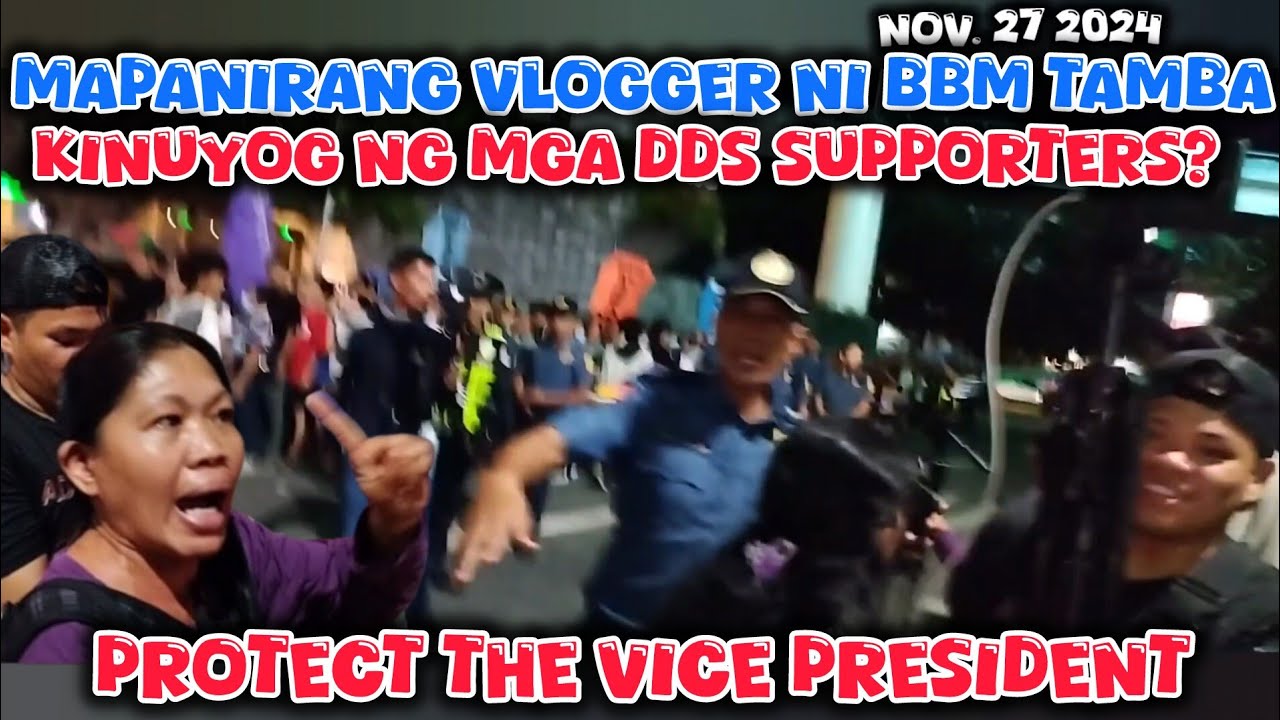 MANINIRANG VLOGGER NI BBM TAMBA SUMUGOD SA EDSA SHRINE KINUY**G NG MGA ...