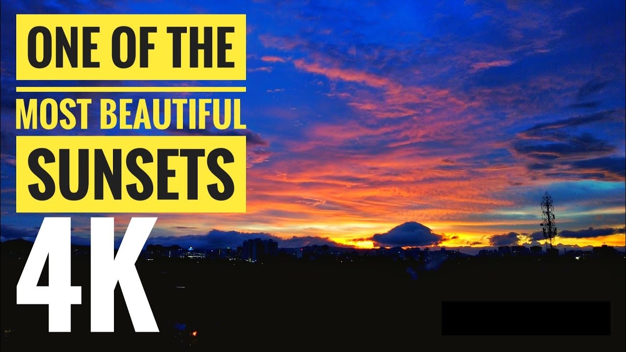 One of the Most Beautiful sunsets | 4K Timelapse Video sunset time ...
