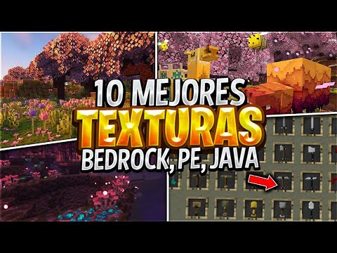 Top 10 TEXTURE PACKS para MINECRAFT 1.20 -1.20.40 (JAVA, BEDROCK y PE)😯TEXTURAS MINECRAFT PE 1. ...