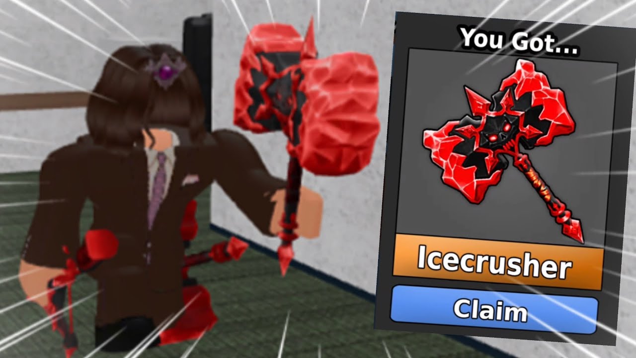 Claiming the NEW RED ICECRUSHER IN MM2! | FT @TwoHoldRBLX - YouTube