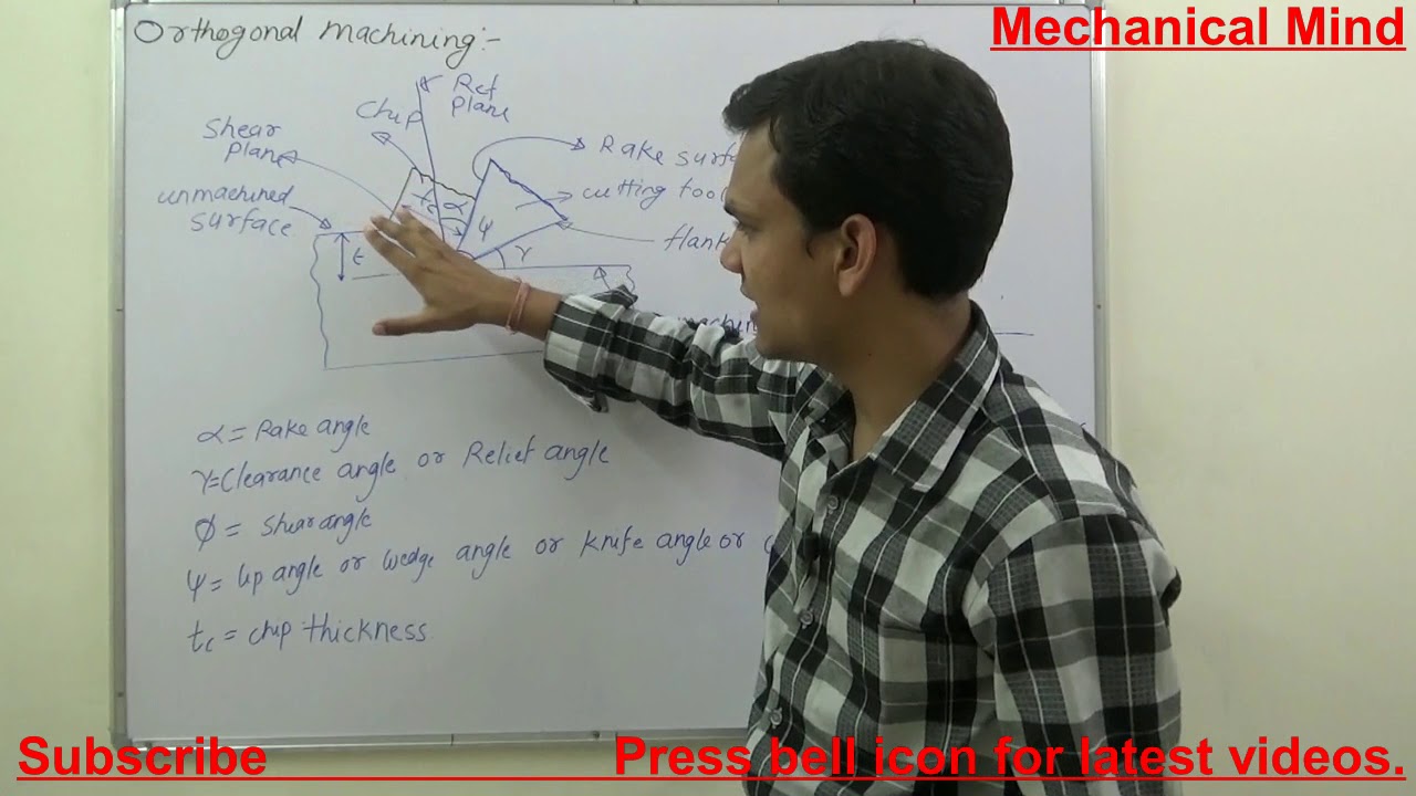 Orthogonal Machining | Orthogonal Cutting - YouTube