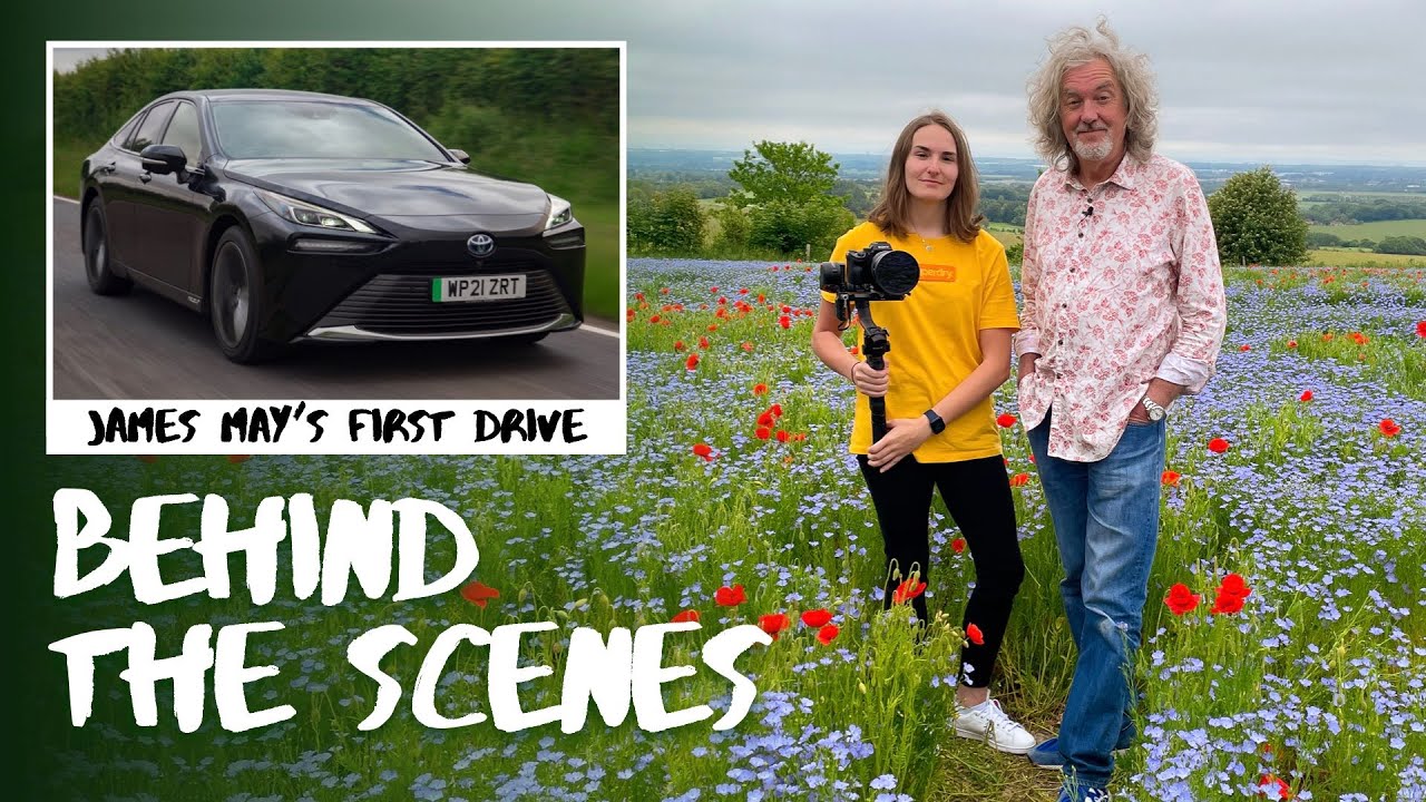 Filming James May's first proper drive in his new car - YouTube