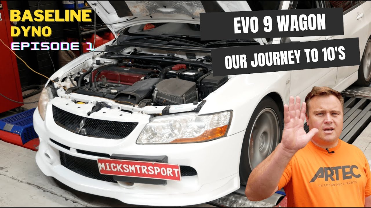 Evo 9 Wagon 10 Second Build by Artec Ep1 - Baseline Dyno - YouTube