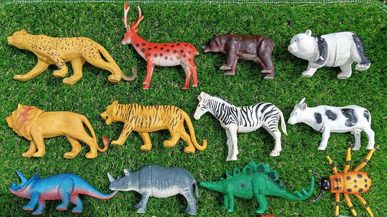 Mencari Mainan Dan Menemukan, Harimau, Kuda Zebra, Panda, Beruang, Sapi ...