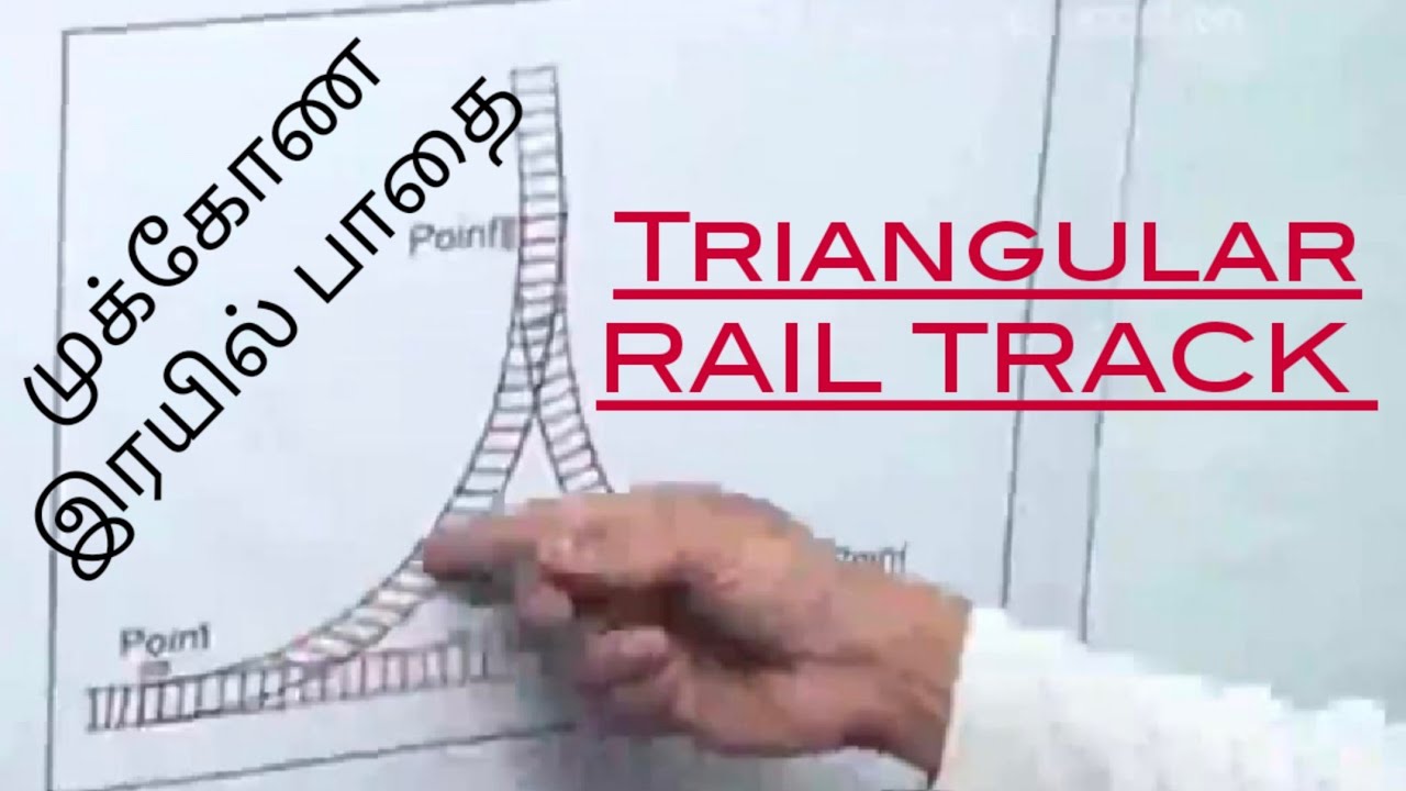 Triangular RailTrack to Turn Whole Train to OppositeDirectionஇரயில் ...