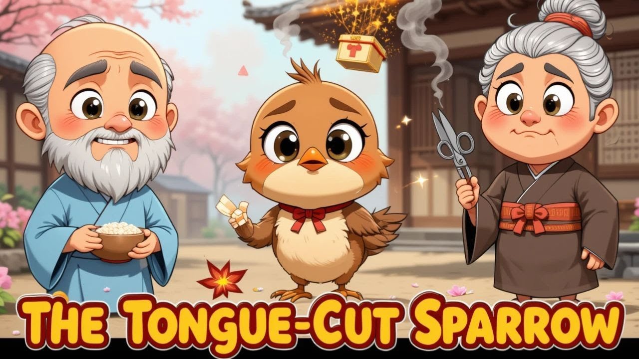The Tongue Cut Sparrow – A Heartwarming Japanese Folktale for Kids # ...