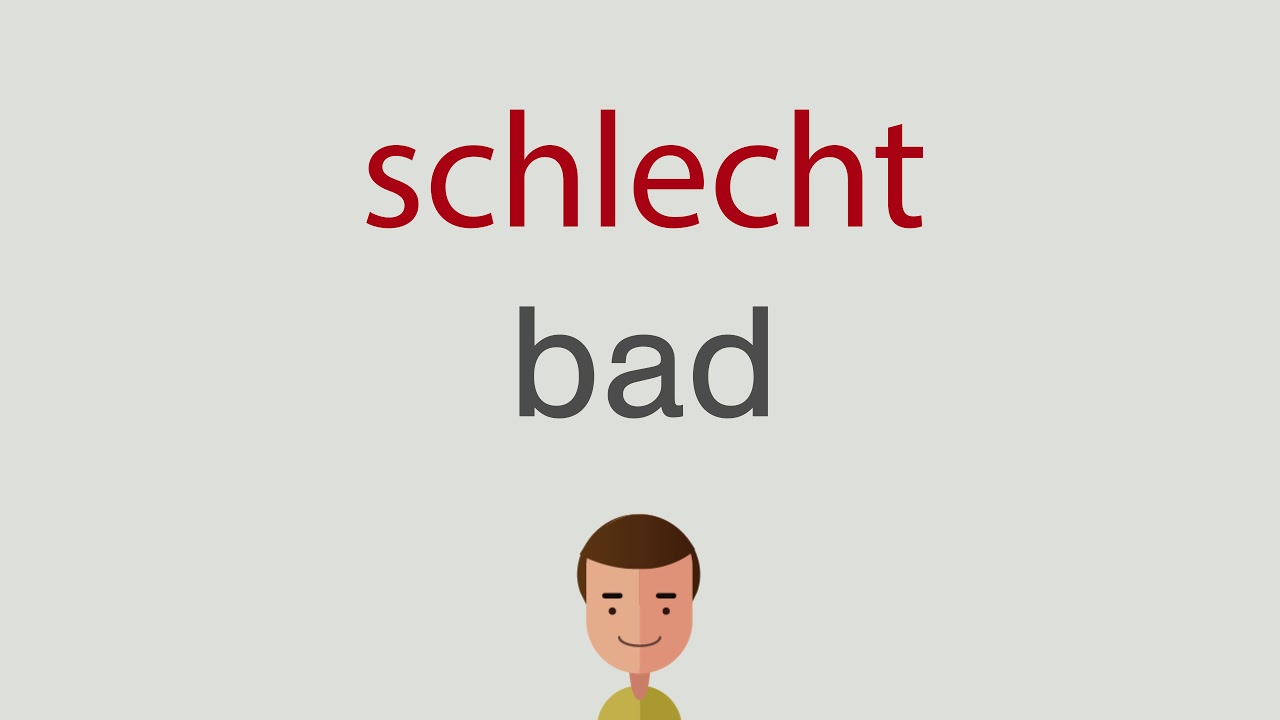 schlecht auf englisch - YouTube