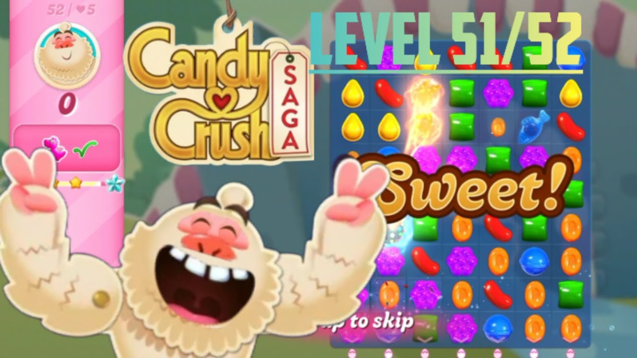 Candy crush saga level 51/52 full hd gameplay @mrbhgaming - YouTube