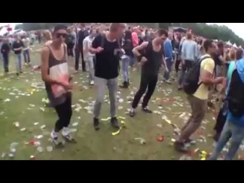Rave dancers put to Benny hill music