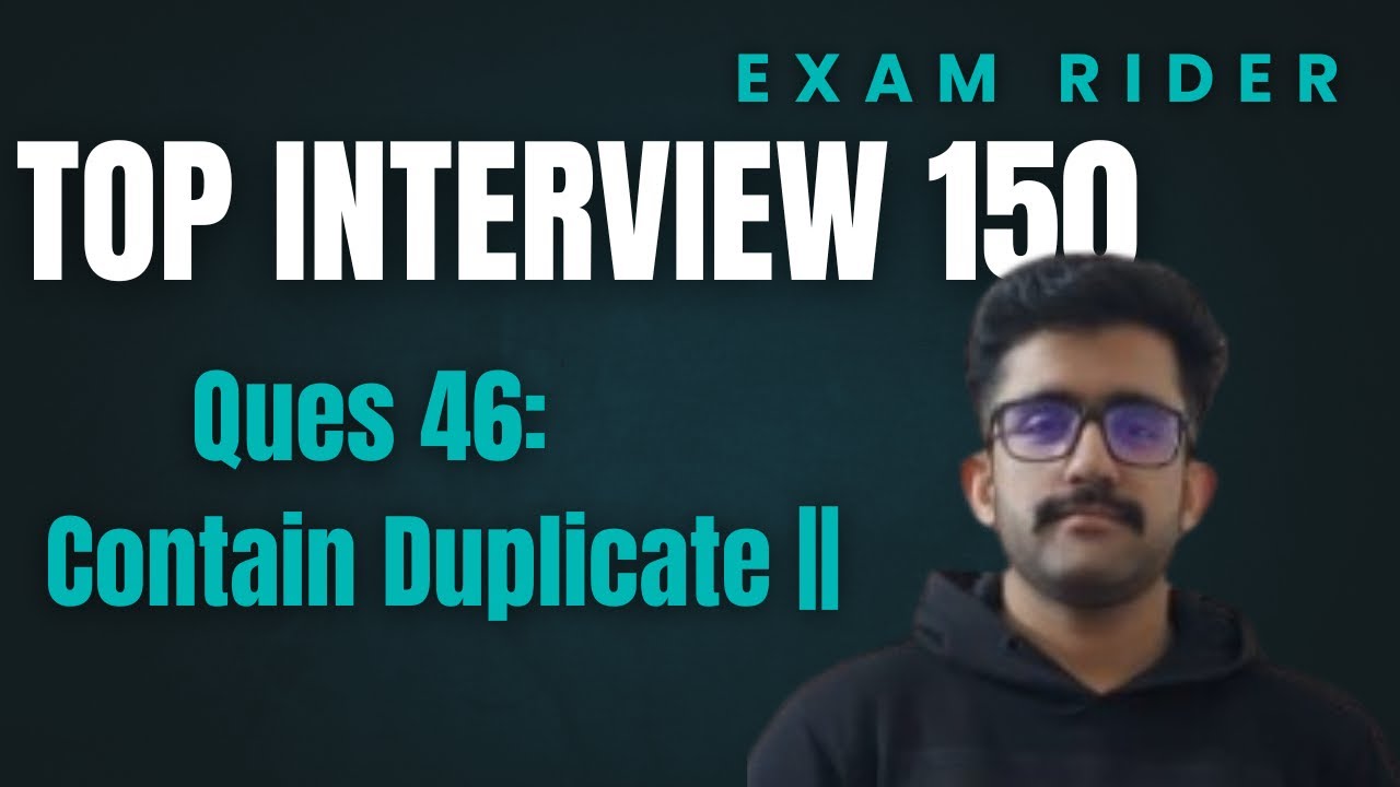 Contains Duplicate Ii Leetcode Top Interview 150 C Leetcode 5279