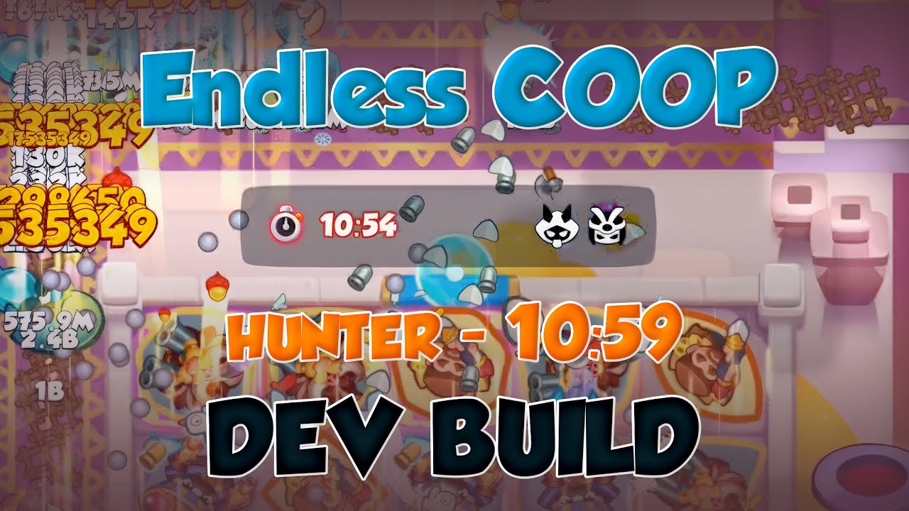 New ENDLESS COOP - HUNTER 10:59 mins | DEV BUILD Rush Royale - YouTube