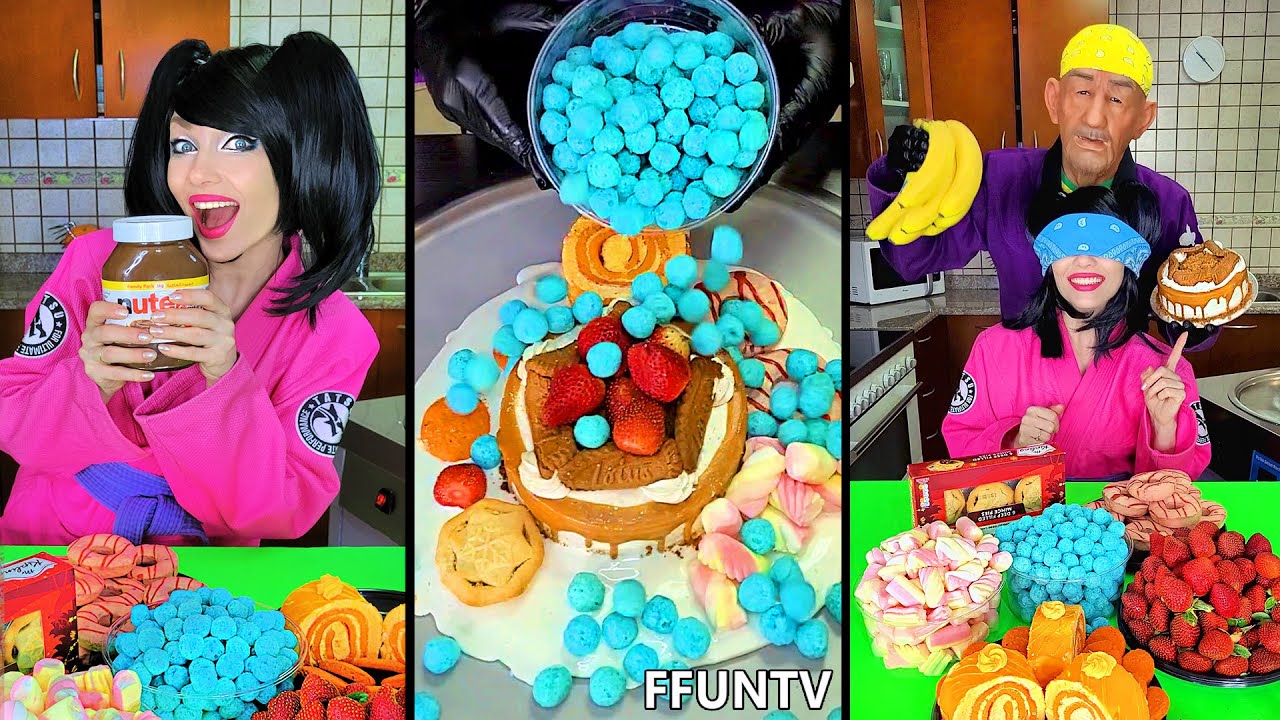 Ice cream challenge! Only delicious food ice cream rolls - YouTube