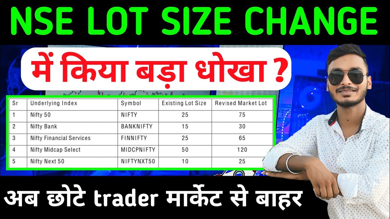 NIFTY AND BANK NIFTY KE LOT SIZE AB BADAK GAYA #lotsize #nse # ...
