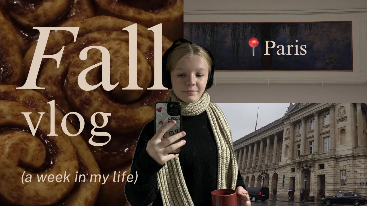 Fall Vlog: a week in my life (baking, rain, museum...) - YouTube
