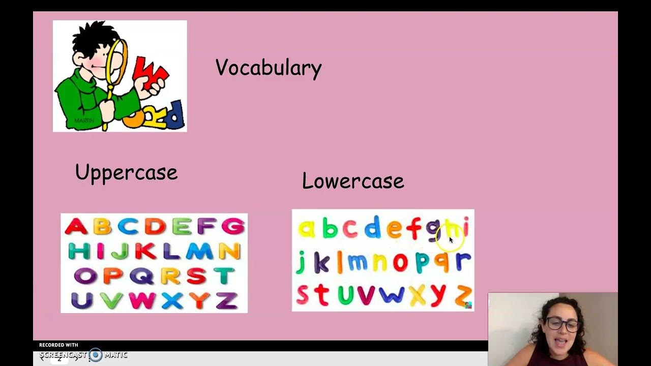 Identify Uppercase and Lowercase Letters - YouTube