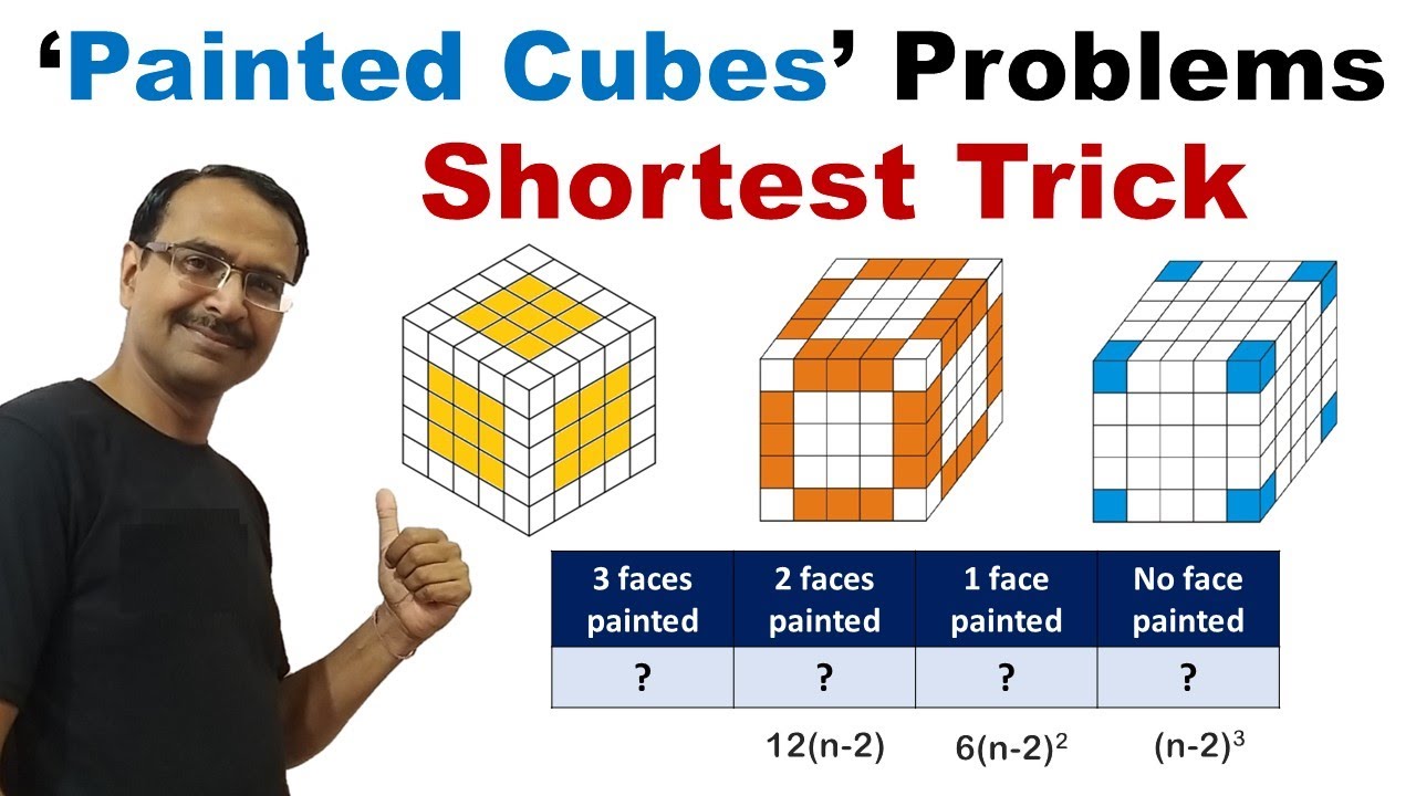 How Many Faces Painted? One Rule to Solve All Problems #cubes - YouTube