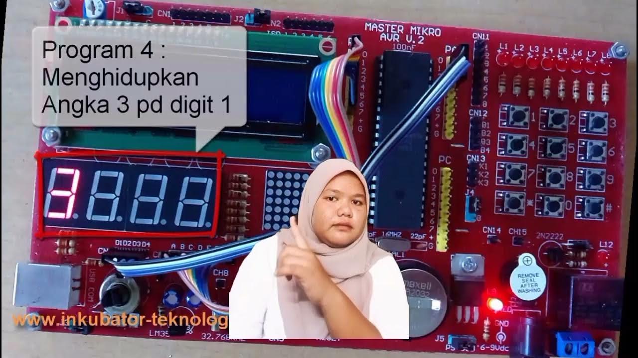 Menjalankan Program LED, 7 segment, Dot Matriks, LCD pada program Bascom AVR Dan ISP (Kuis atau ...