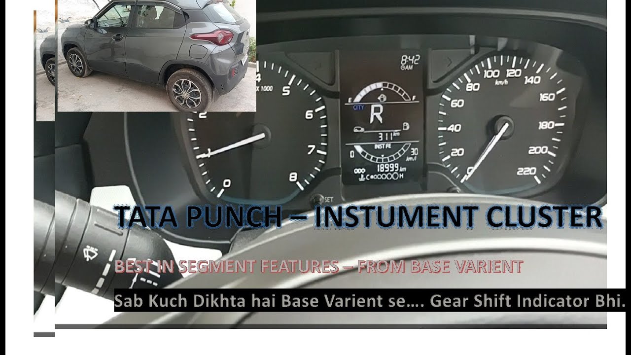 Intelligent 😍Tata Punch Instrument Cluster🔥Hidden Features - YouTube