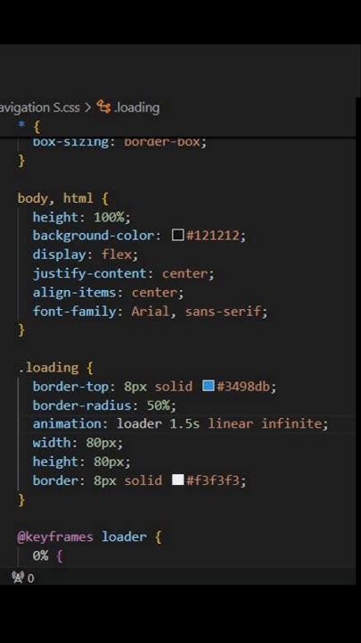 "Create a Stunning Loading Animation with HTML & CSS" #coding #shorts - YouTube