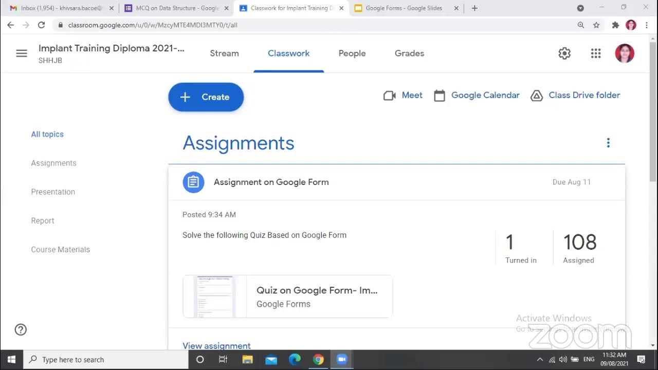 Inauguration Ceremony & Google forms - YouTube
