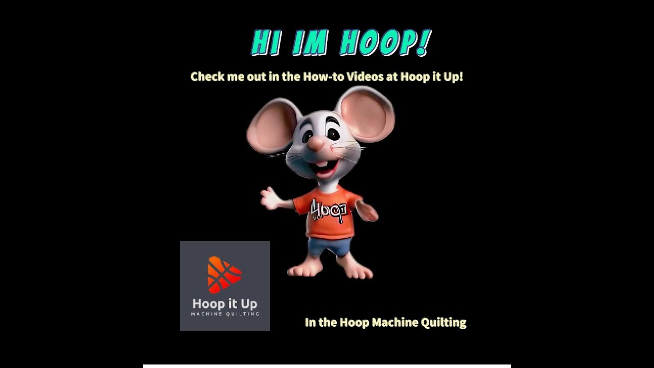 Hi, I am Hoop! From In the Hoop Machine Quilting Channel! - YouTube