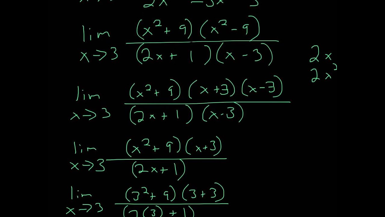 Limit x 4 81 2x 2 5x 3 YouTube