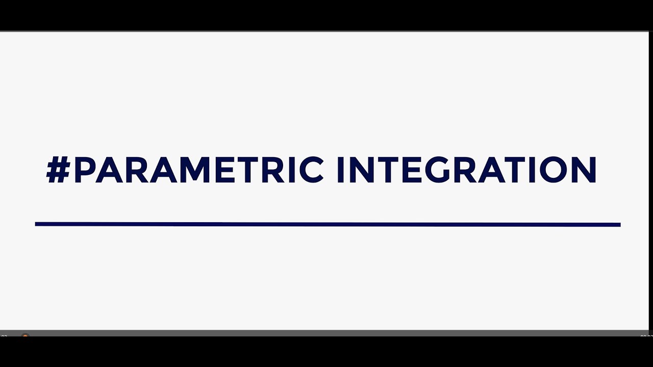 Cracking Parametric Integration with Expert Guidance J.E.E.T Academy ...