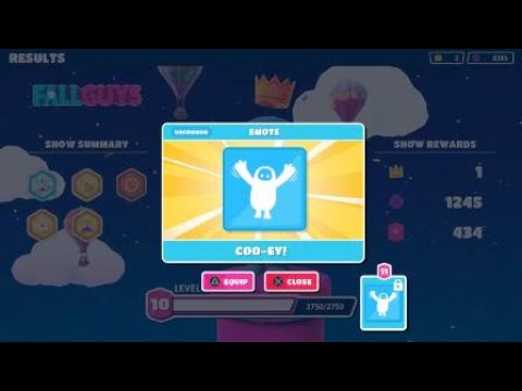 Fall Guys: 1st time grabbing crown! Winner - YouTube