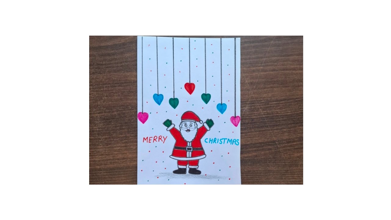 HOW TO DRAW A BEAUTIFUL CARD OF CHRISTMAS SPECIAL DRAWING AMAZING ...