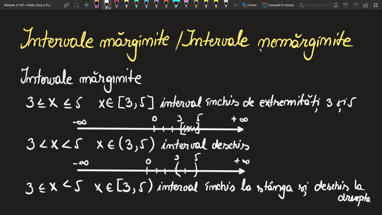 Intervale marginite/nemarginite cls a 8 a Teorie Exercitii(Invata ...