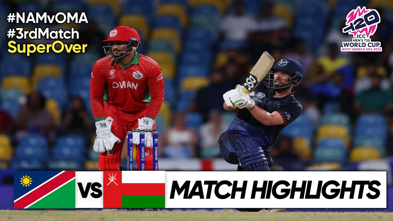 Namibia vs Oman ICC T20 World Cup 2024 3rd Match Highlights | NAM vs ...