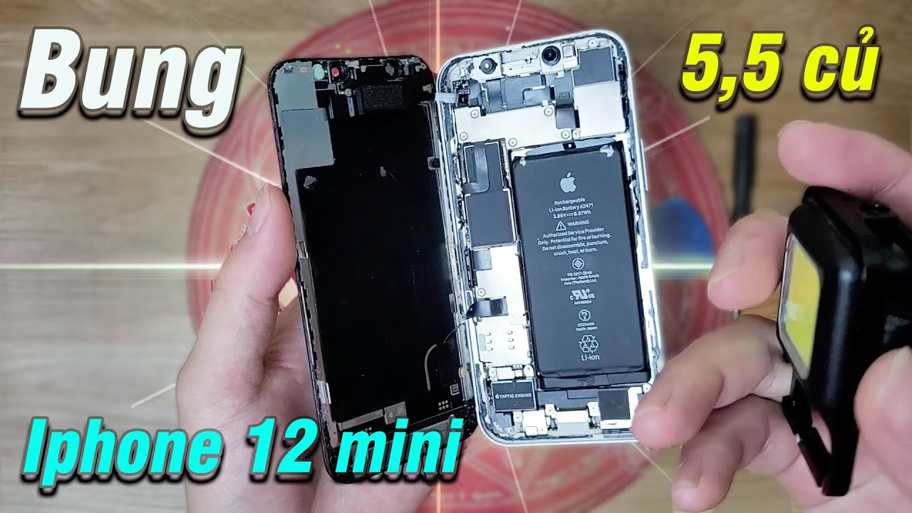 Mổ bụng Iphone 12 mini 128gb - 5,5 củ bên trong Nội thất Hoang Tàn ...