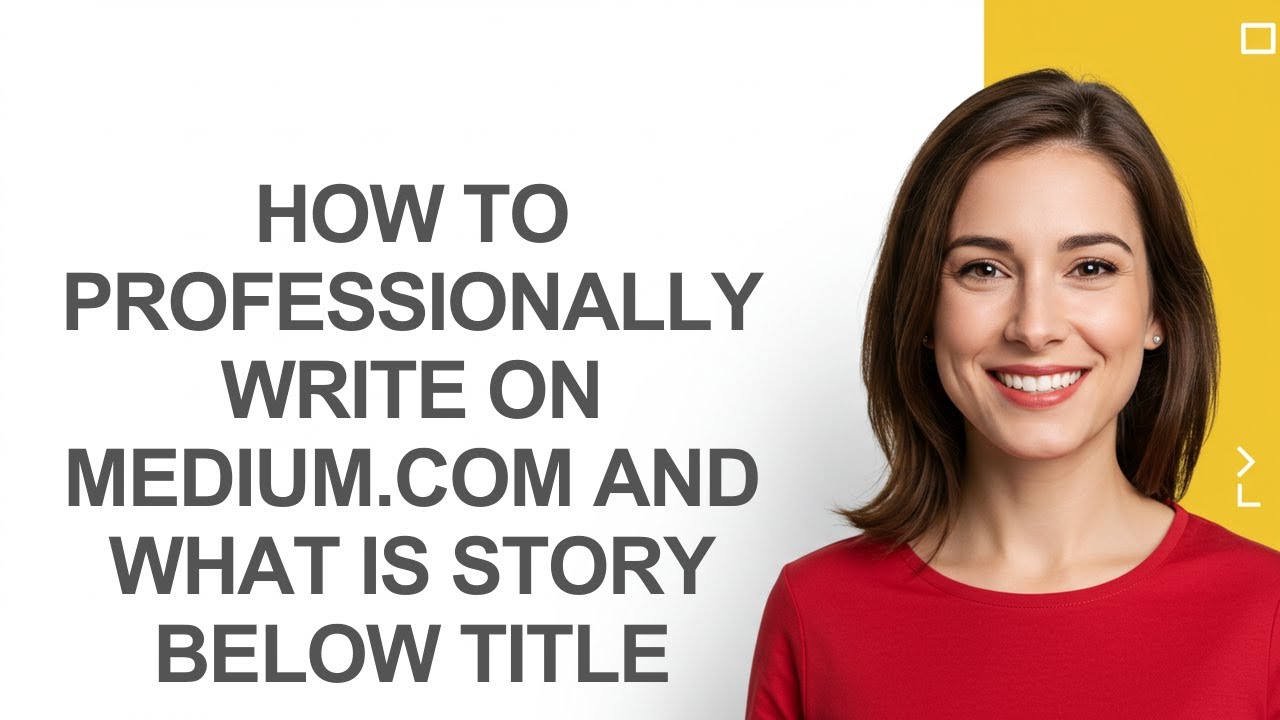 How to Professionally Write on Medium.com and What Is Story Below Title ...