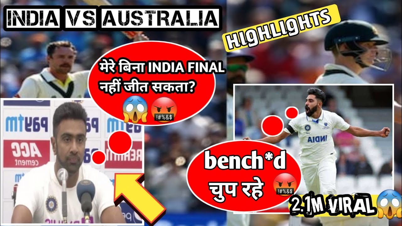 India Vs Australia Wtc Final Day 1 Full Match Highlights Ind Vs Aus