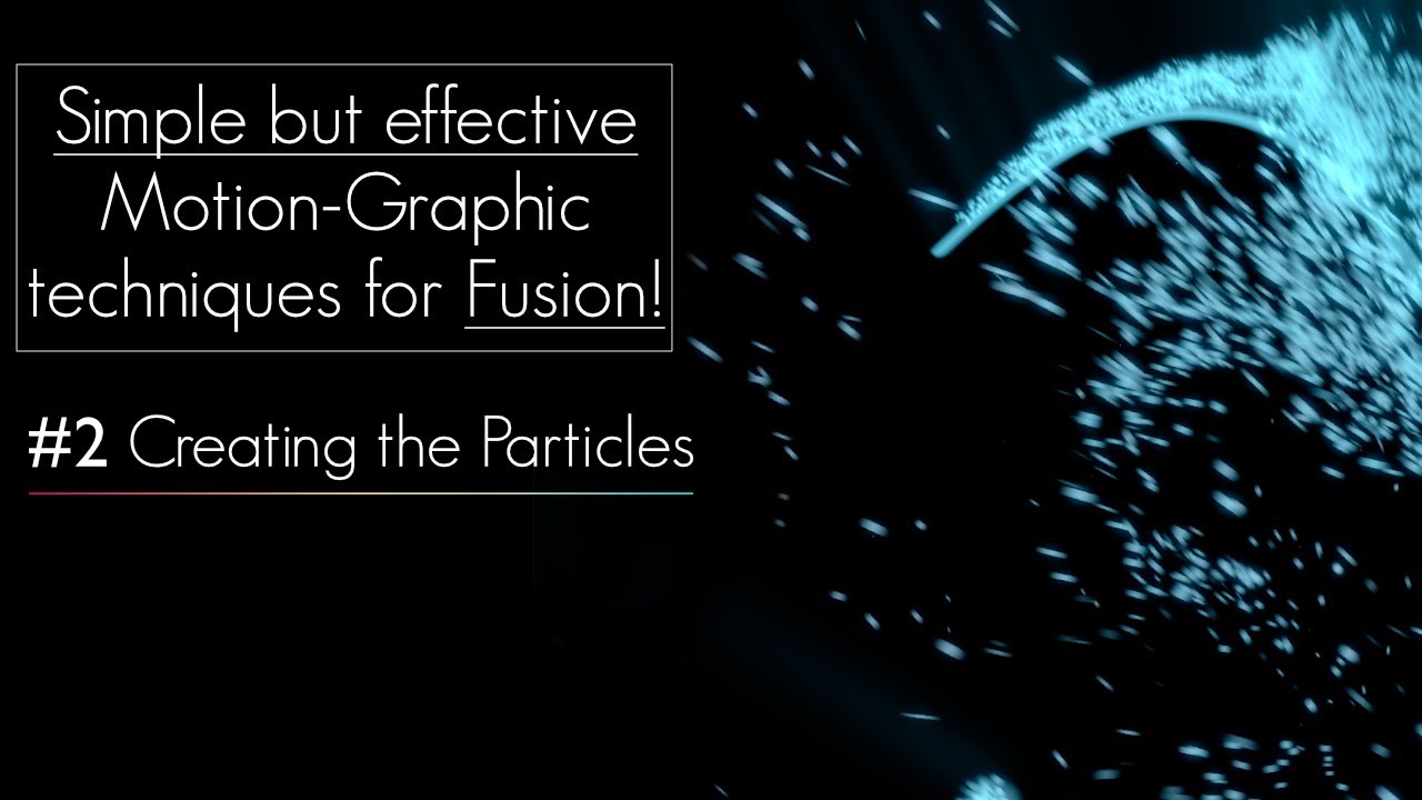 Animated Particle Logo Reveal 2 Creating The Particles For Fusion Davinci Resolve Beginner