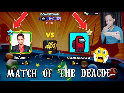 LEVEL 500 vs LEVEL 2 MATCH HAPPENED IN 8 BALL POOL..(and it was epic)
