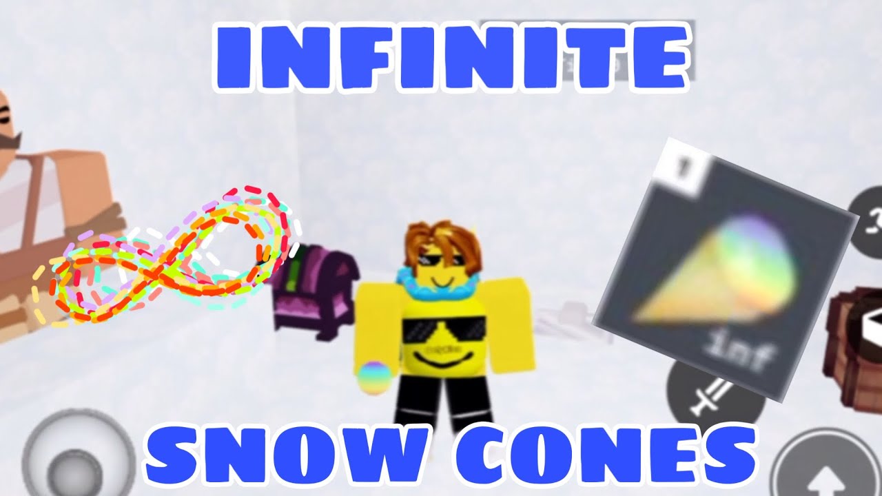Can You Eat Infinite Snow Cones(Roblox Bedwars) - YouTube