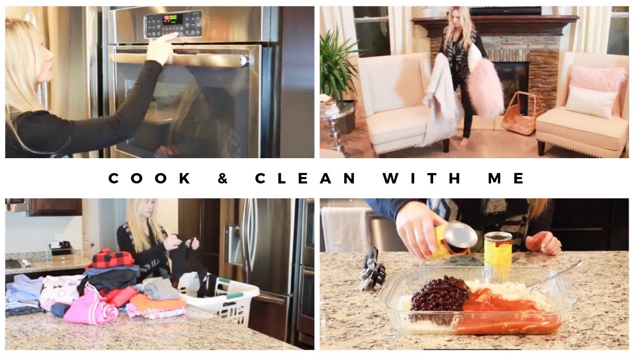COOK AND CLEAN WITH ME | EASY DINNER MEAL IDEA | CLEANING MOTIVATION ...