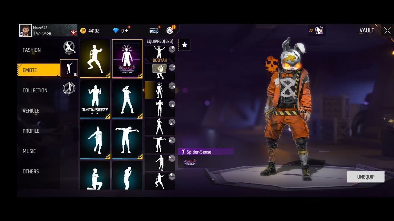 MY 1 YEAR OLD ID EMOTE COLLECTION LIKE SUBSCRIBE - YouTube