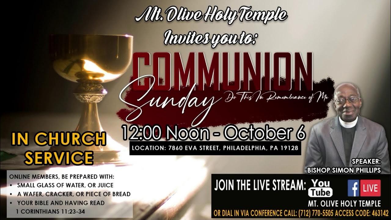 MT. OLIVE HOLY TEMPLE - MT. SINAI HOLY CHURCH OF AMERICA 99TH HOLY ...