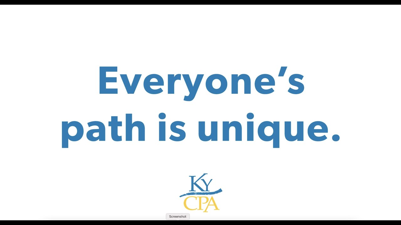 Everyone's Path is Unique - KyCPA All the Ways to be a CPA - YouTube