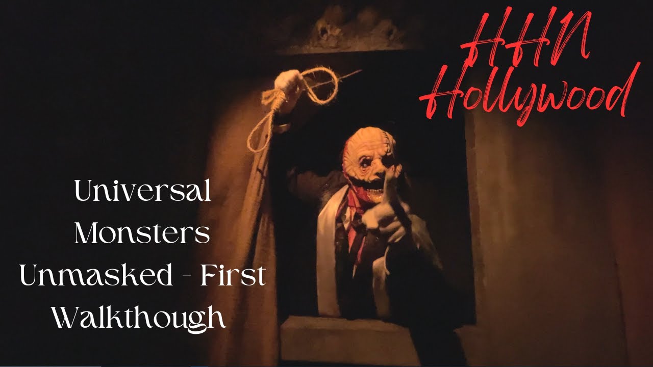 HHN Hollywood 2023 - Universal Monsters Unmasked - First Walkthrough ...