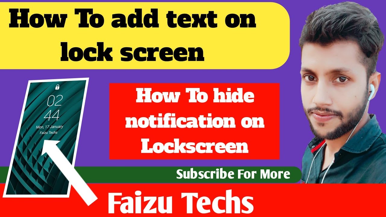 How To Add Text On Lock Screen How To Hide Notifications On Lock How To Add Text On Lock Screen How To Hide Notifications On Lock