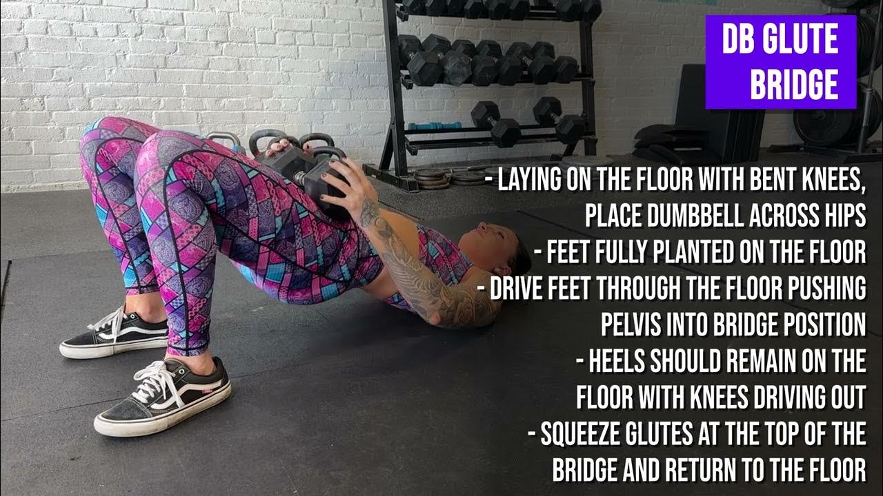 TTSL Daily How To Do A Dumbbell Glute Bridge - YouTube