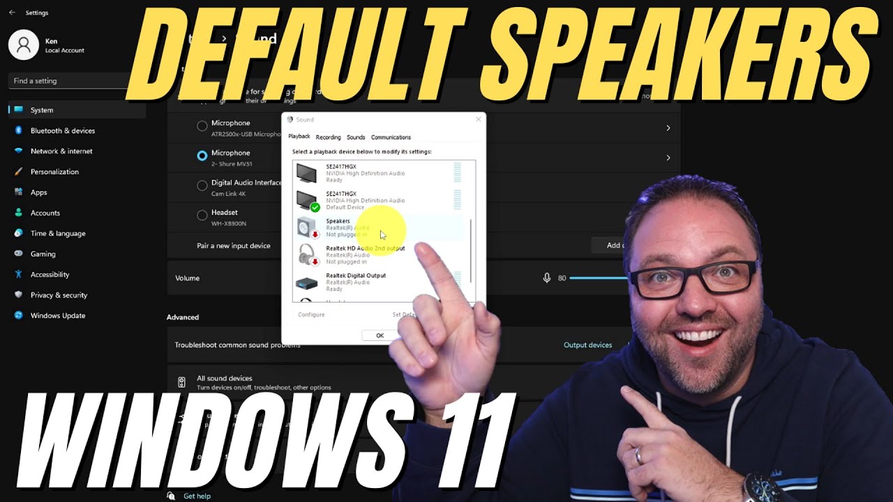 How To Change Audio Output In Windows 11 Set Default Speakers YouTube How To Change Audio Output In Windows 11 Set Default Speakers YouTube