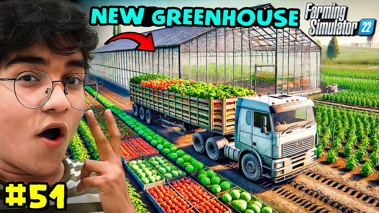 Expanding Greenhouse And Making Bales Farming Simulator 22 Gameplay Hindi 51 Youtube