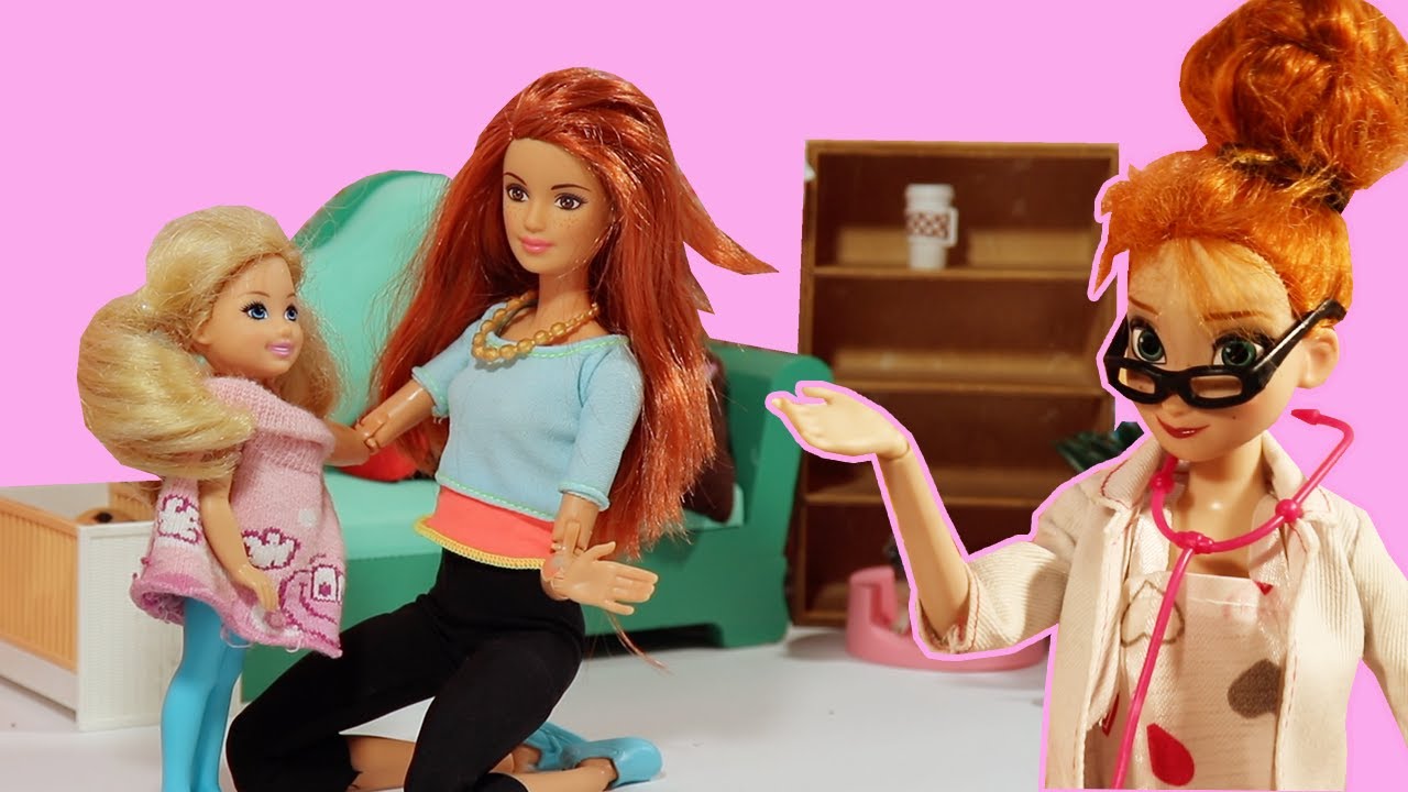 Barbie Family Sick School Morning Routine - YouTube